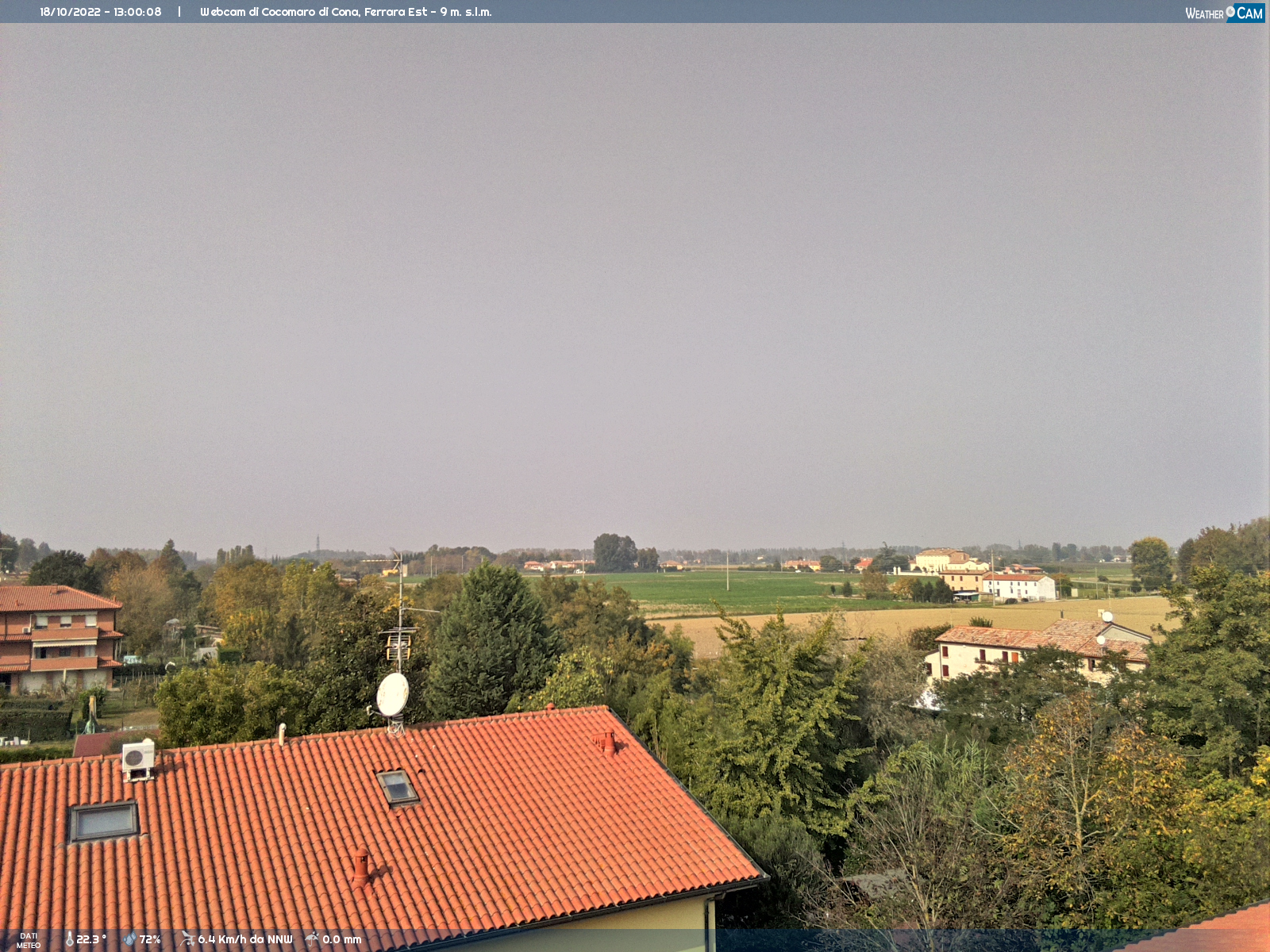 Webcam di Cocomaro di Cona, Ferrara (FE) | WeatherCam.it