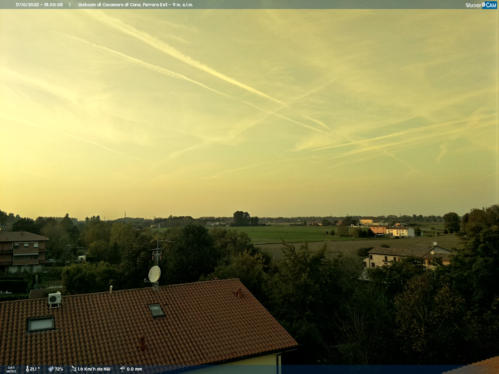 Webcam di Cocomaro di Cona, Ferrara (FE) | WeatherCam.it